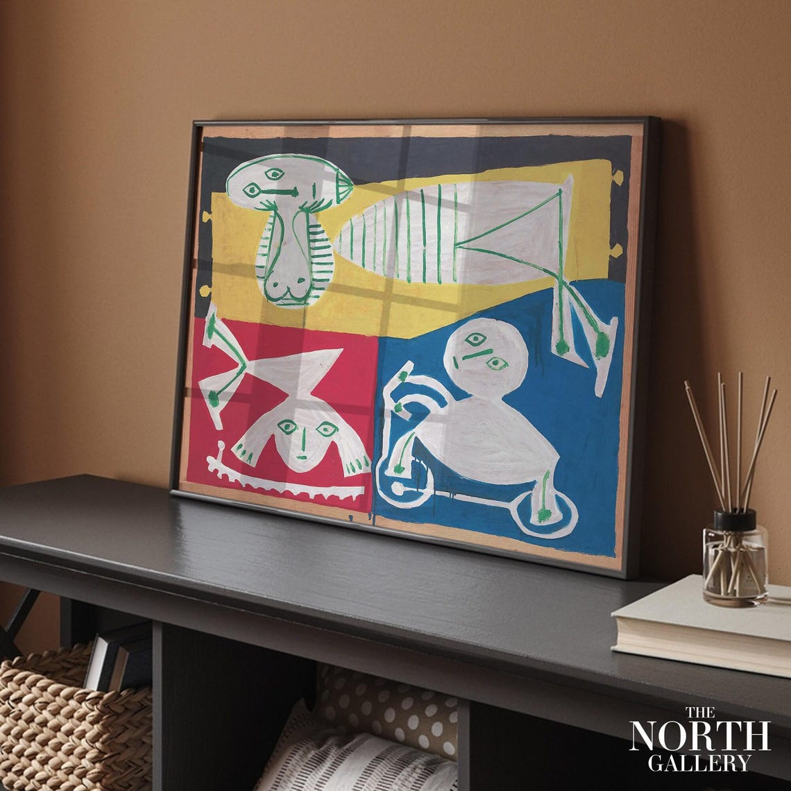 PosterArt Picasso Mere et Enfants - 1986, Picasso Mother and Children ...
