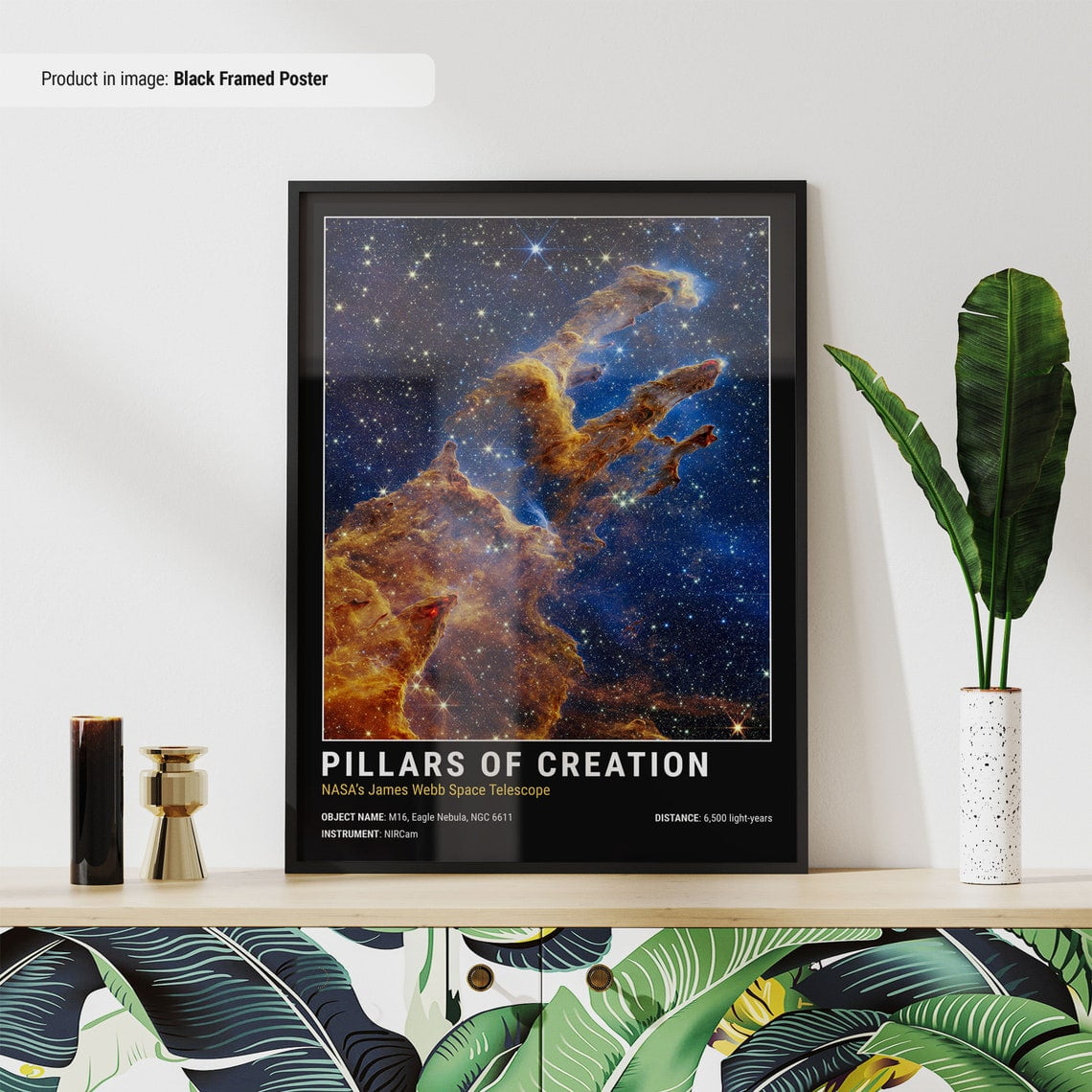 PosterArt Pillars Of Creation Poster Space Posters James Webb Poster ...