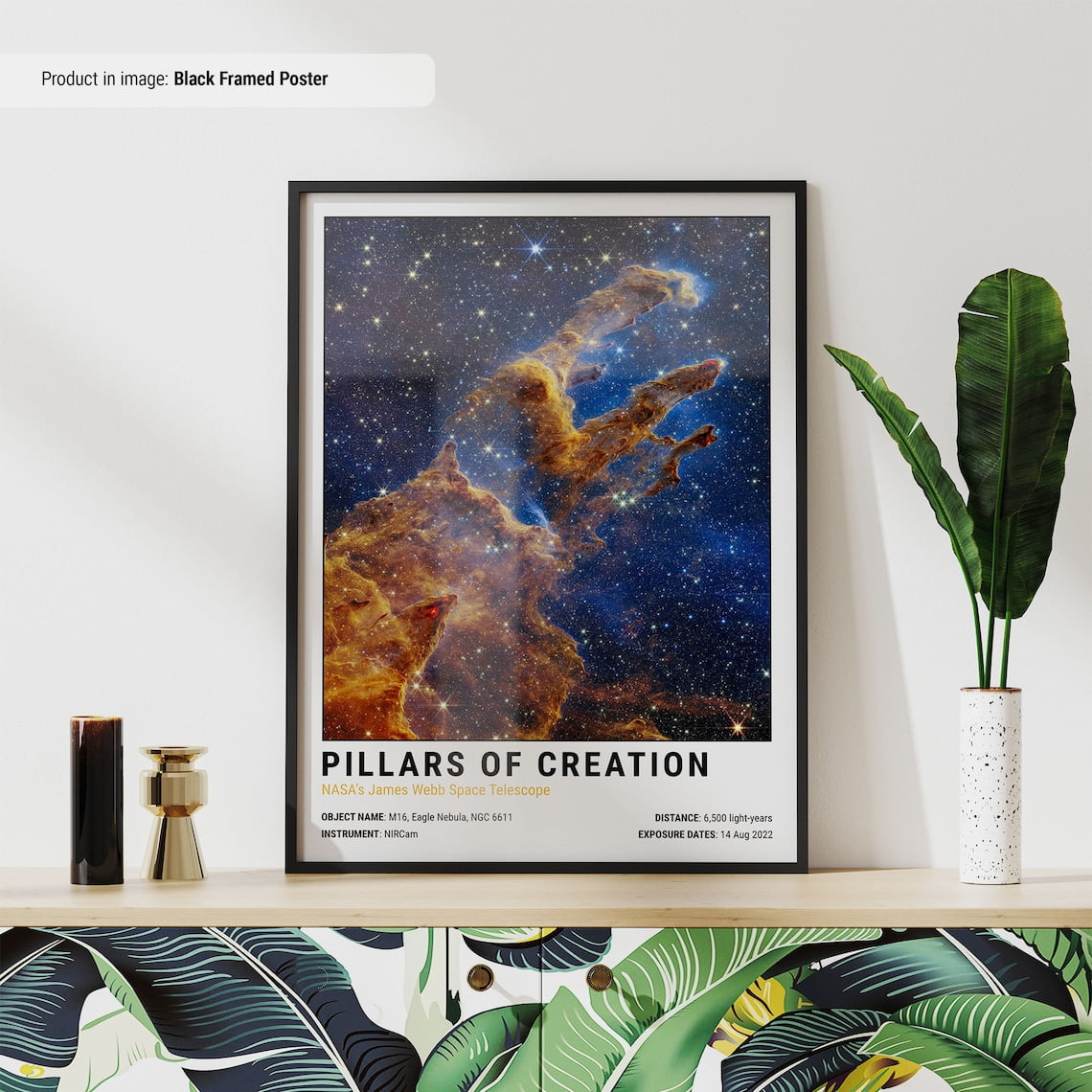 PosterArt Pillars Of Creation Poster Space Posters James Webb Poster ...