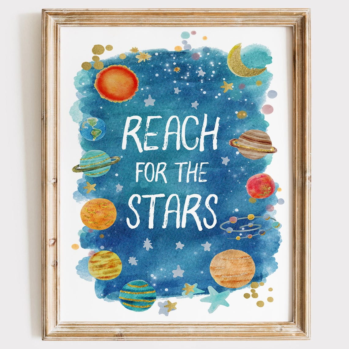 PosterArt Reach For The Stars Art Print Inspirational Wall Décor to ...