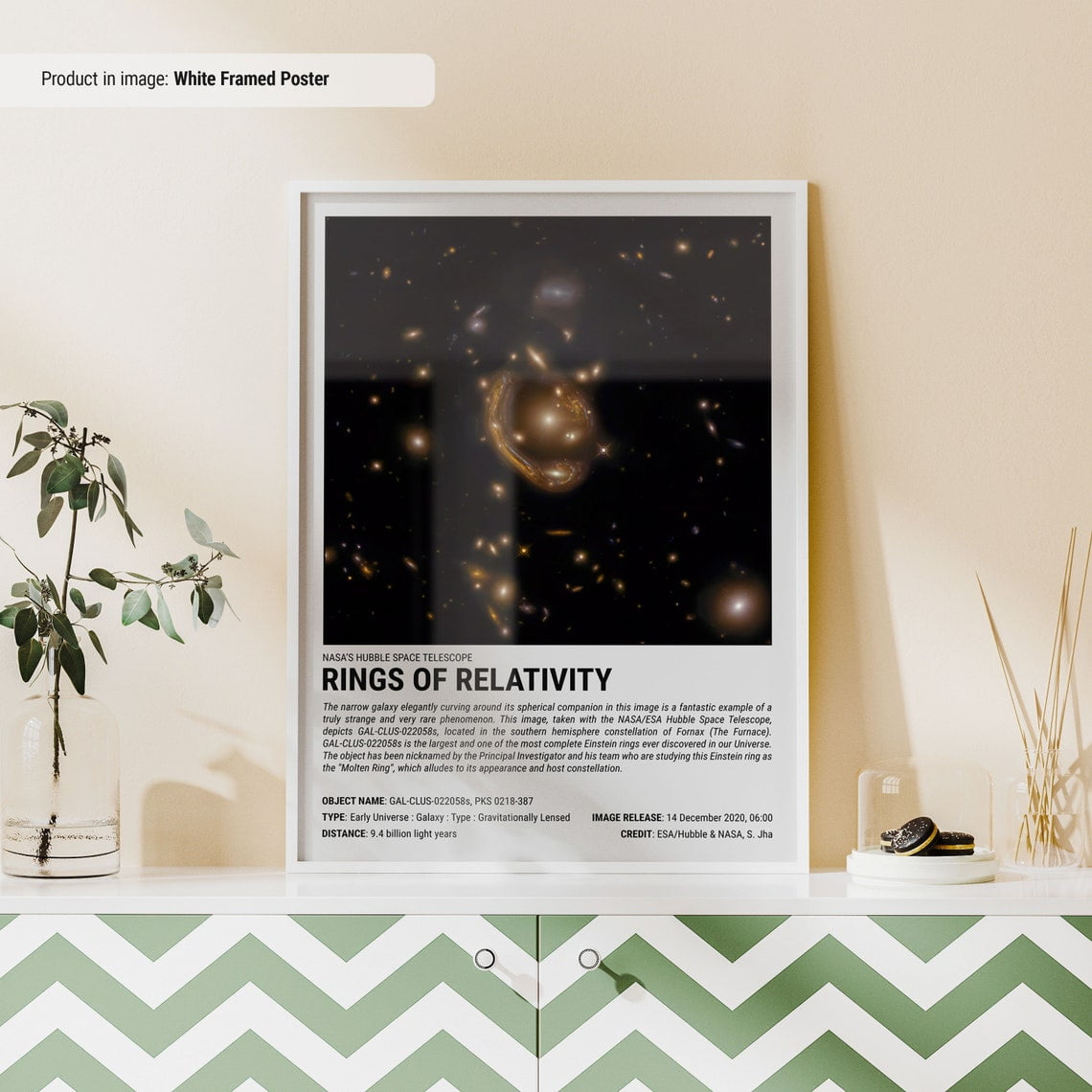 PosterArt Rings of Relativity Poster Space Posters Hubble Telescope ...