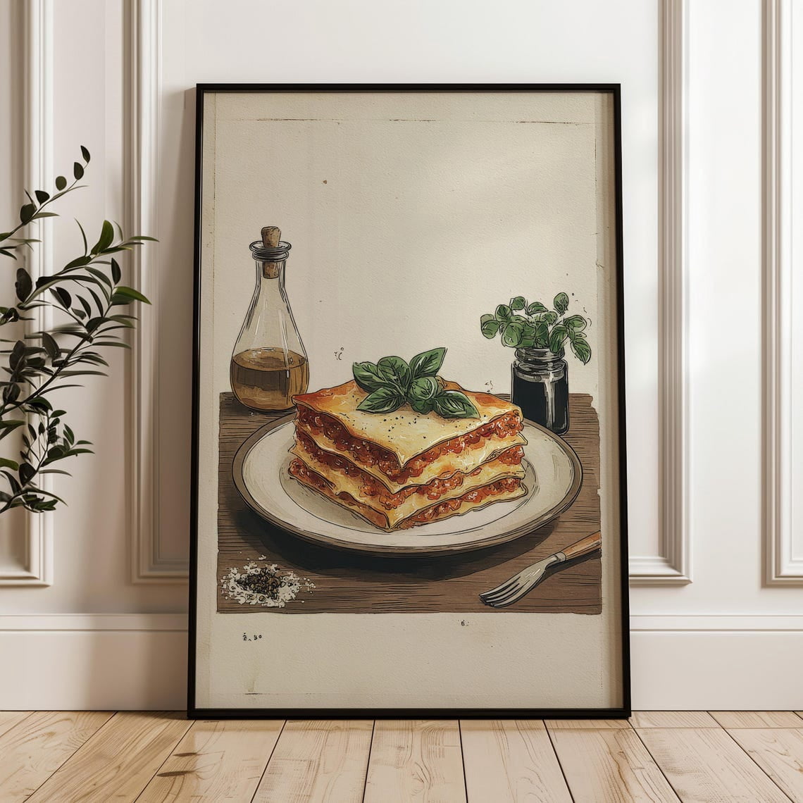 PosterArt Sandwich Poster, Hand-Drawn Food Illustration Wall Art Print ...