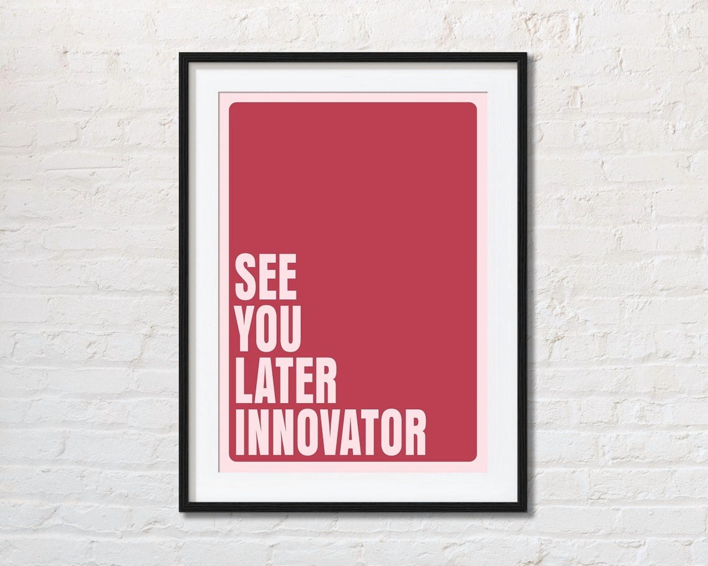 PosterArt See You Later Innovator Song Lyrics Poster Britpop Music Wall ...