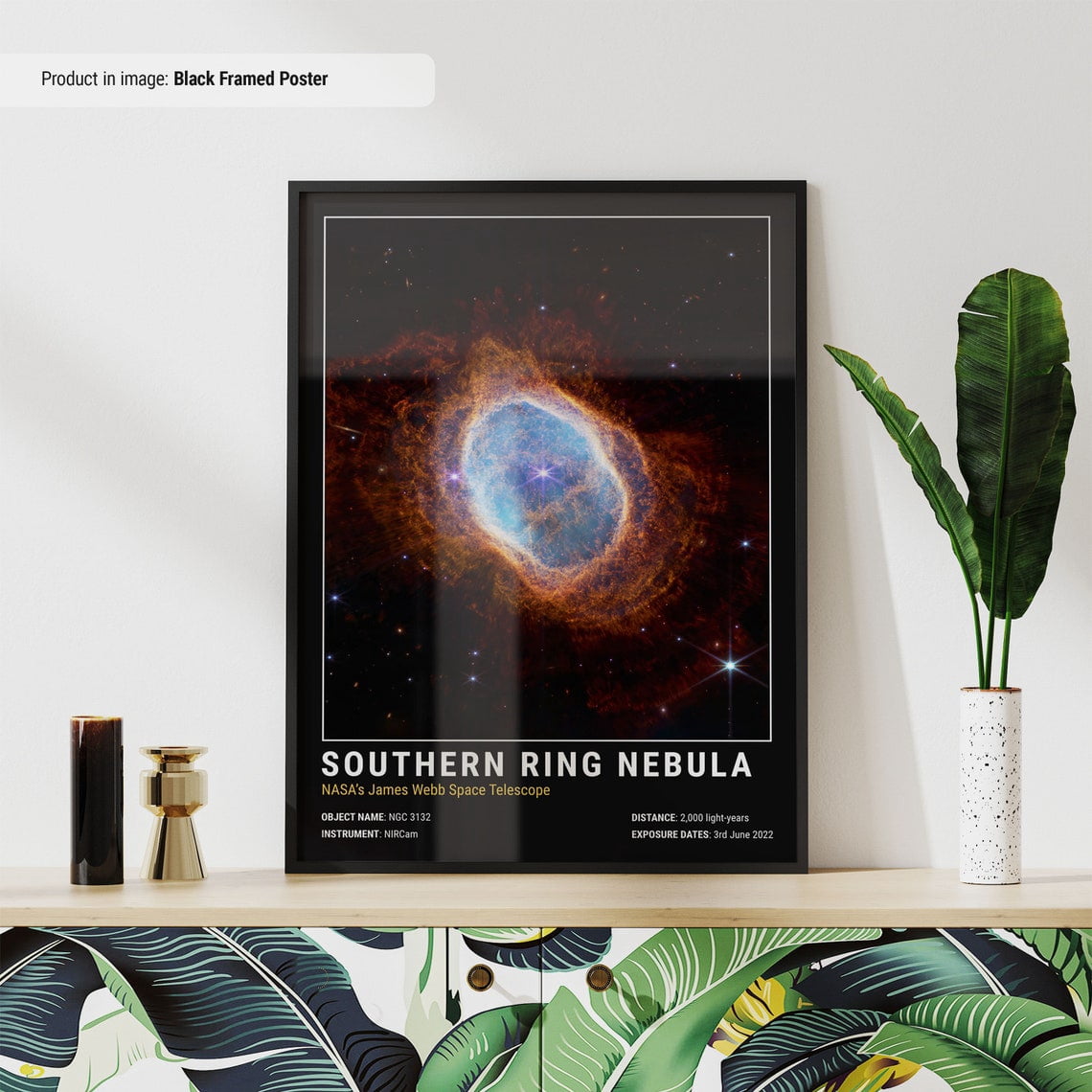 PosterArt Southern Ring Nebula Poster Space Posters James Webb Poster ...