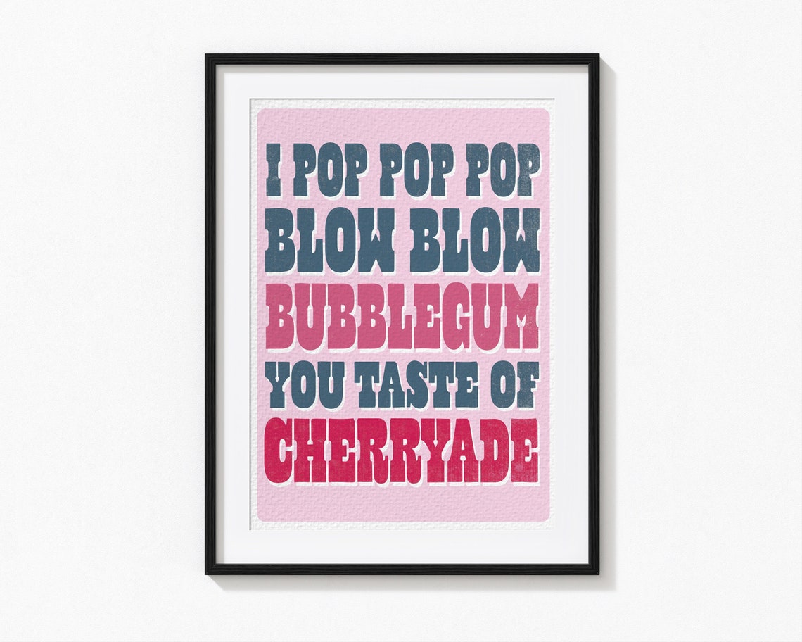 PosterArt The Stone Roses Song Lyrics Poster Sally Cinnamon Britpop ...