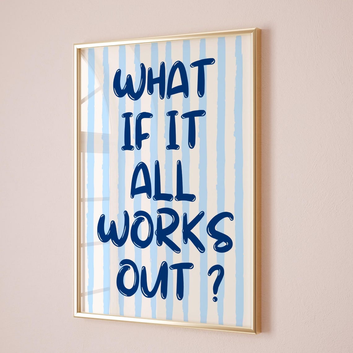 PosterArt What If It All Works Out Poster, Motivational Quote Printable ...