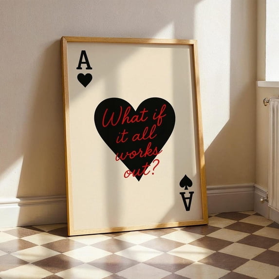 PosterArt What If It All Works Out Poster Wall Art, Ace Of Spades ...