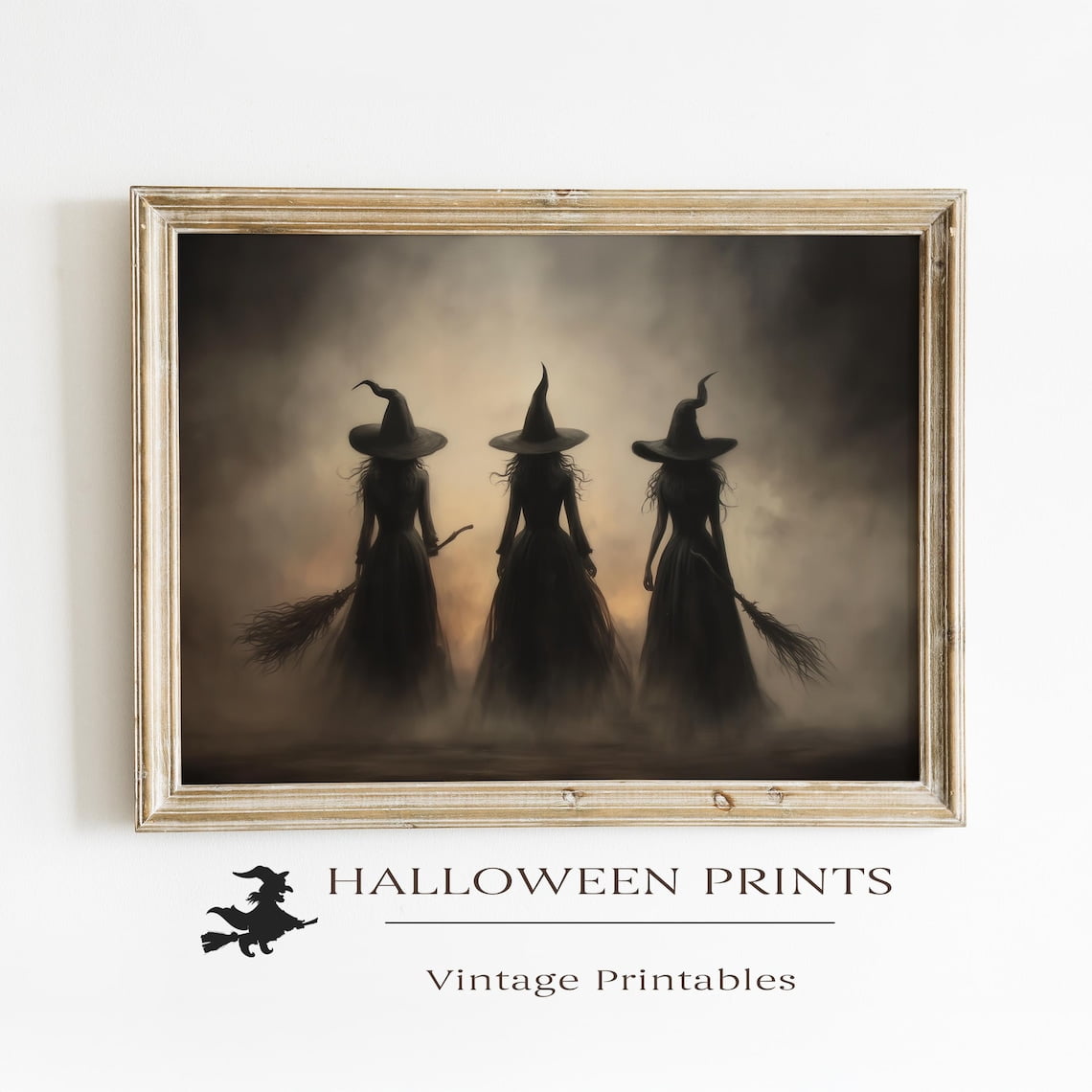 PosterArt Witches Gathering Poster Wall Art, Gothic Spooky Illustration ...