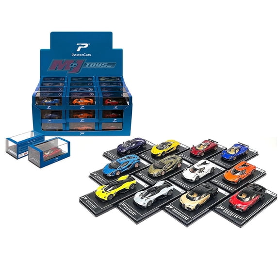 PosterCars Collector Toys: 1:64 Hypercar League Diecast Model Cars ...