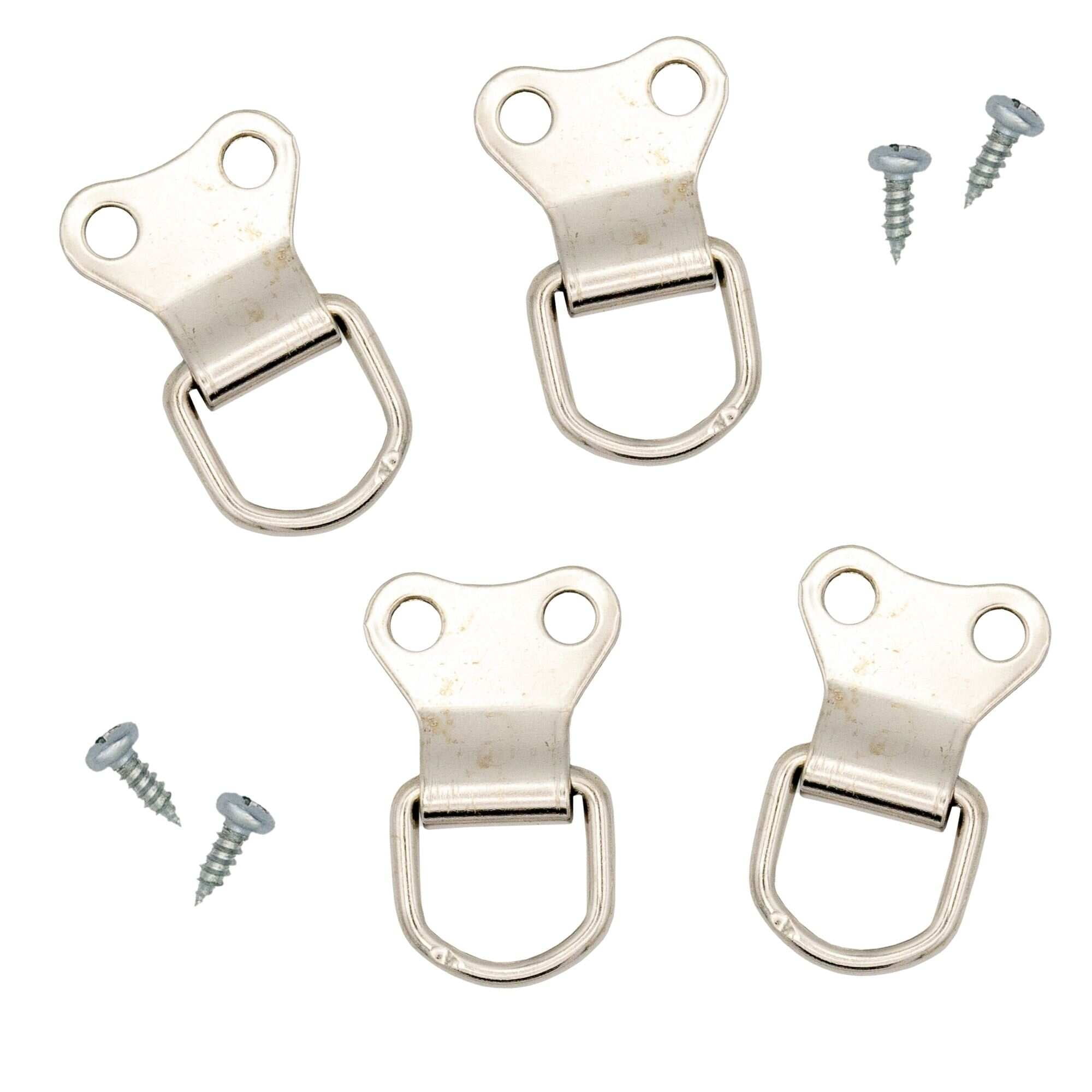 PosterPalooza Strong D Ring Hanger with 2 Hole Base - Pack of 10 With ...