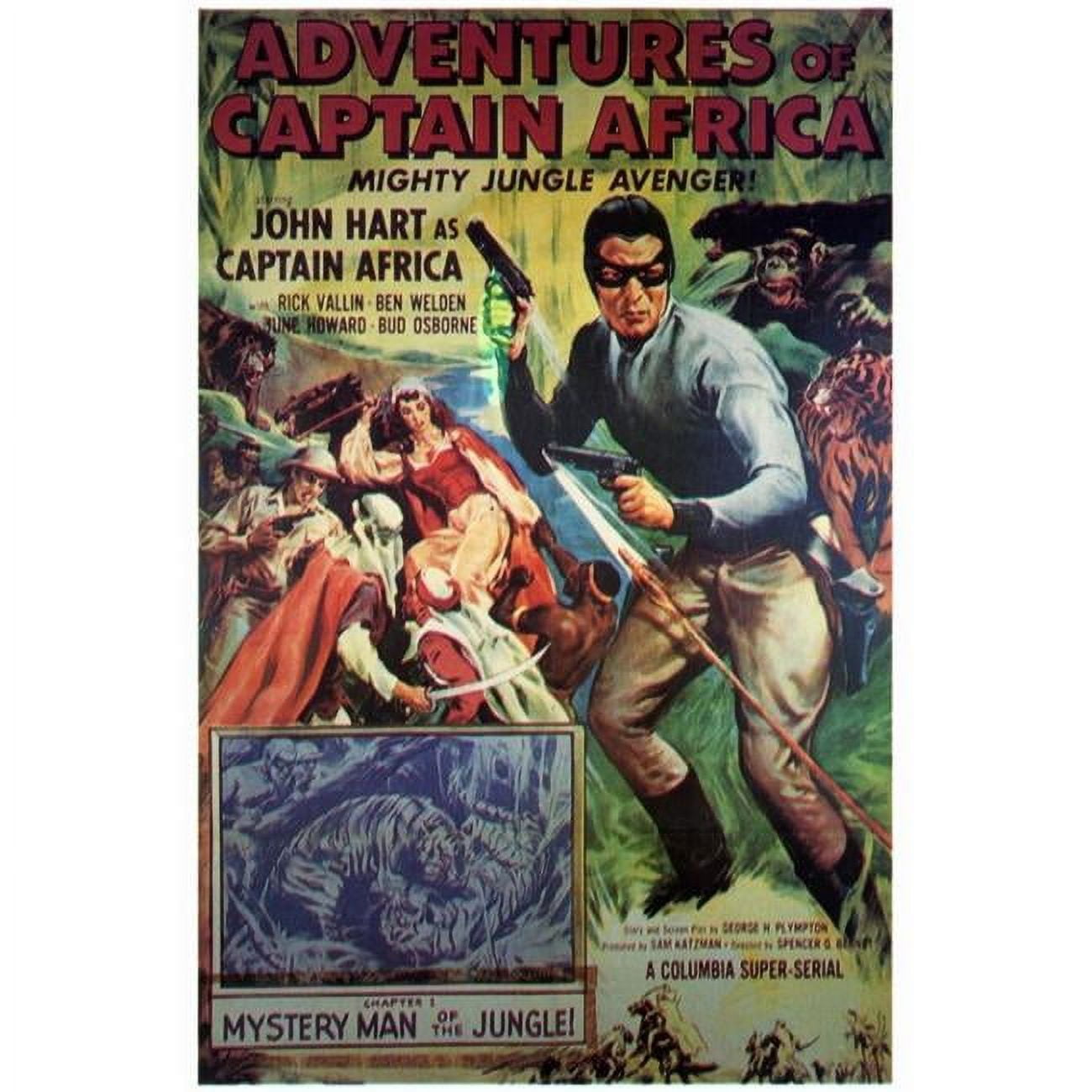 Posterazzi Adventures of Captain Africa Movie Poster - 27 x 40 in ...