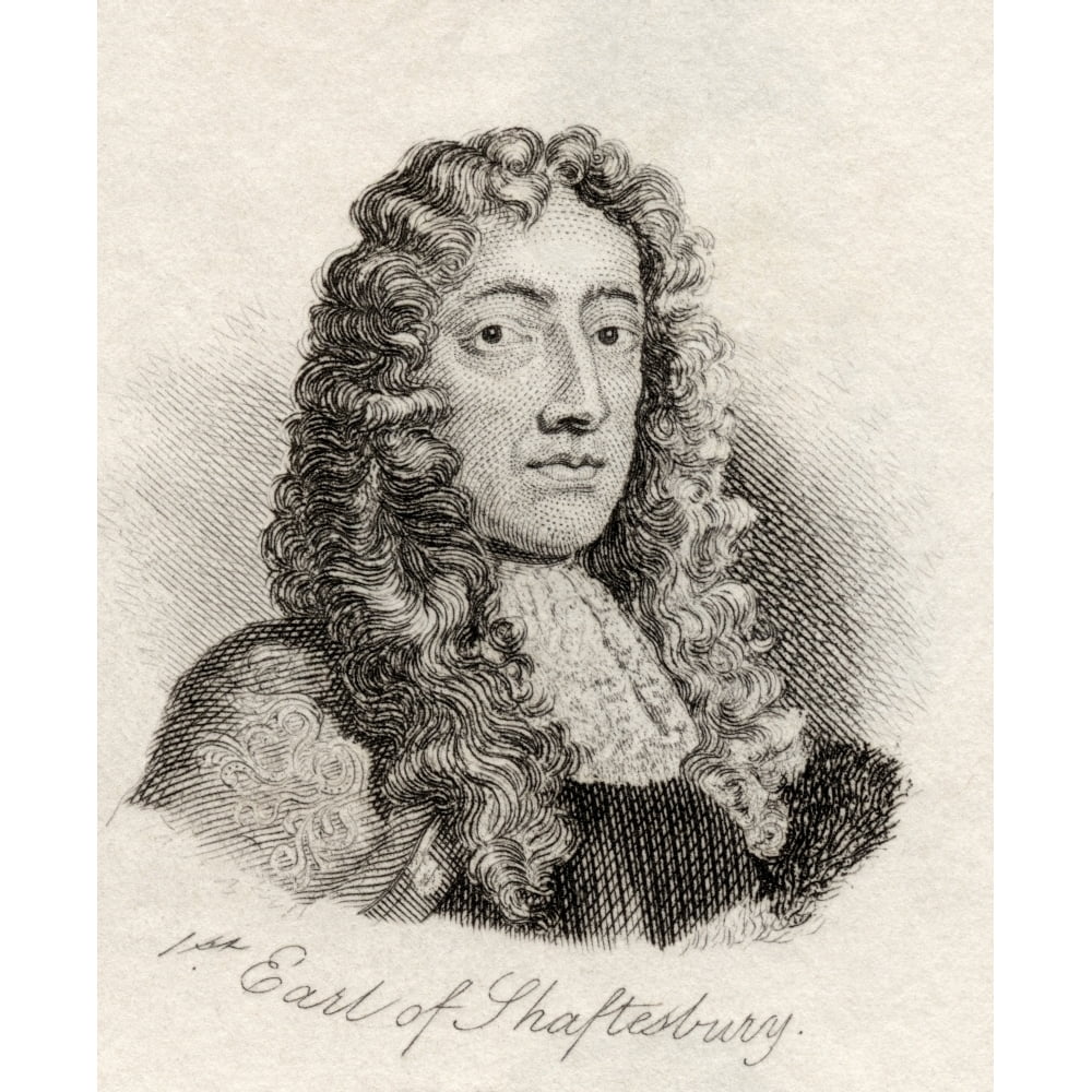 Posterazzi Anthony Ashley Cooper 1st Earl of Shaftesbury 1621 - 1683 ...