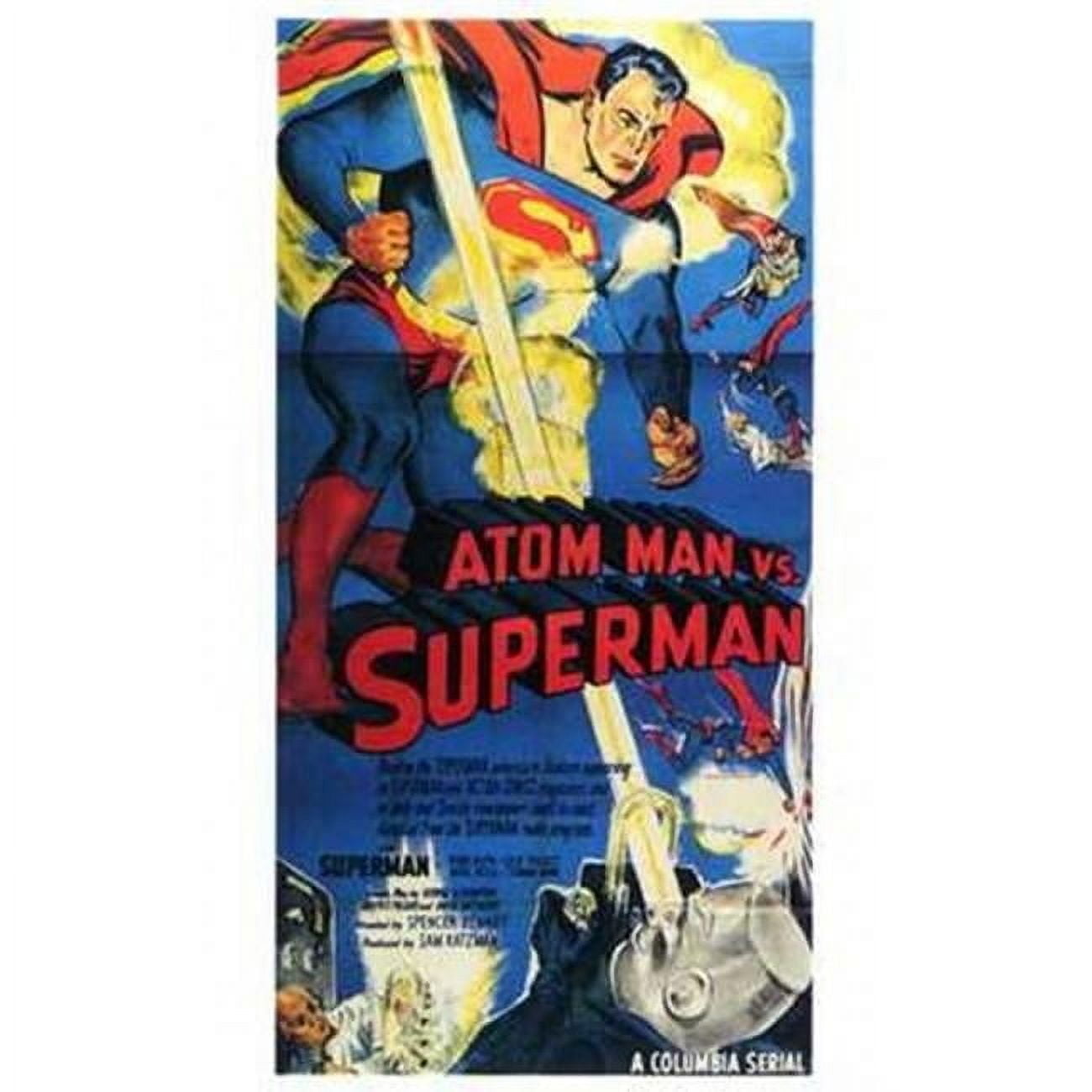 Posterazzi Atom Man Vs Superman Movie Poster - 11 x 17 in. - Walmart.com