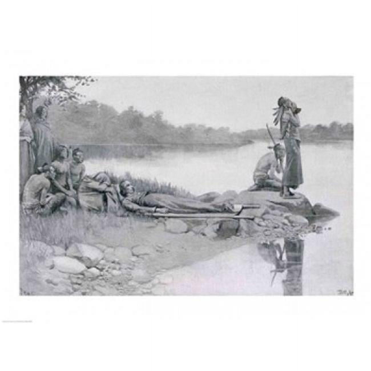 Posterazzi BALBAL108913LARGE The Death of Indian Chief Alexander ...