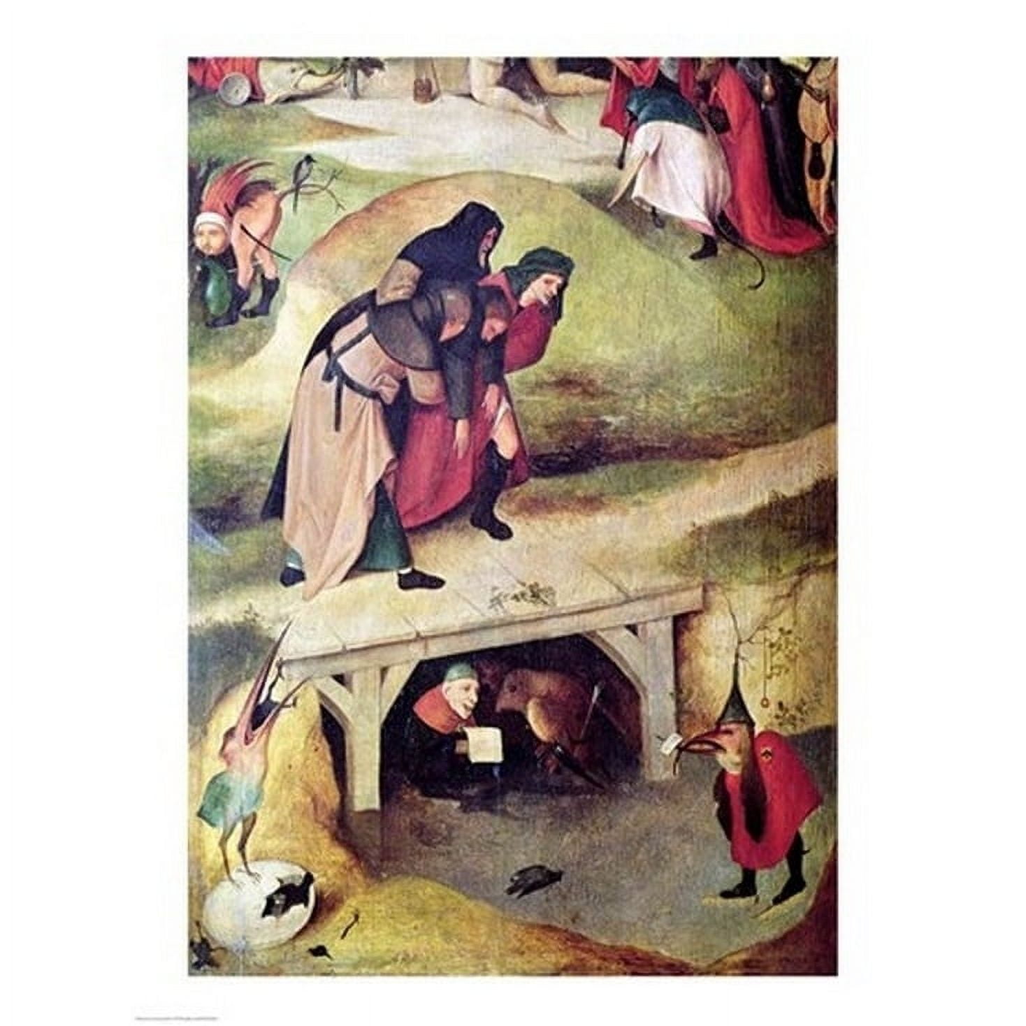 Posterazzi BALXIR158194LARGE Temptation of St. Anthony Detail From Left ...