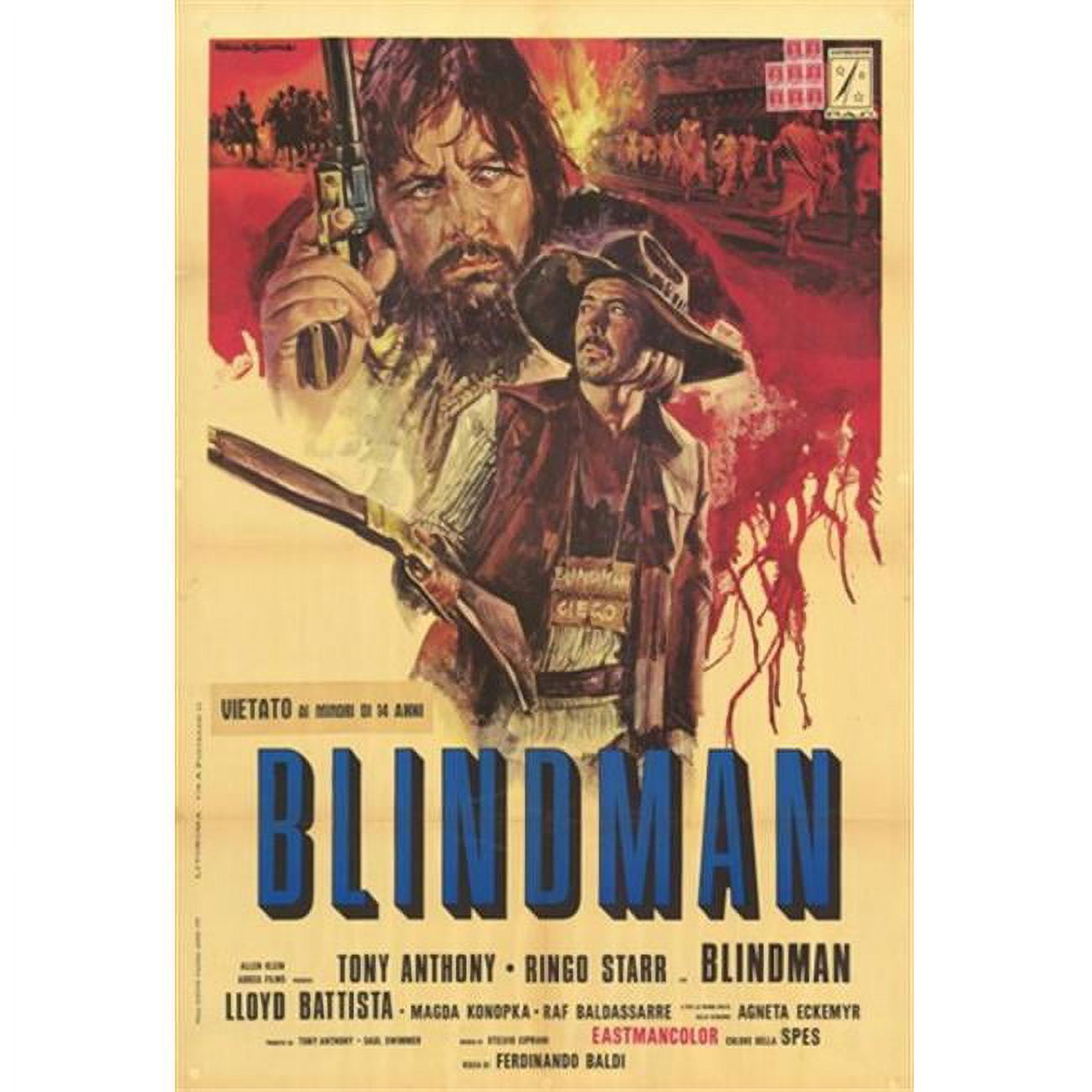 Posterazzi Blindman Movie Poster - 11 x 17 in. - Walmart.com