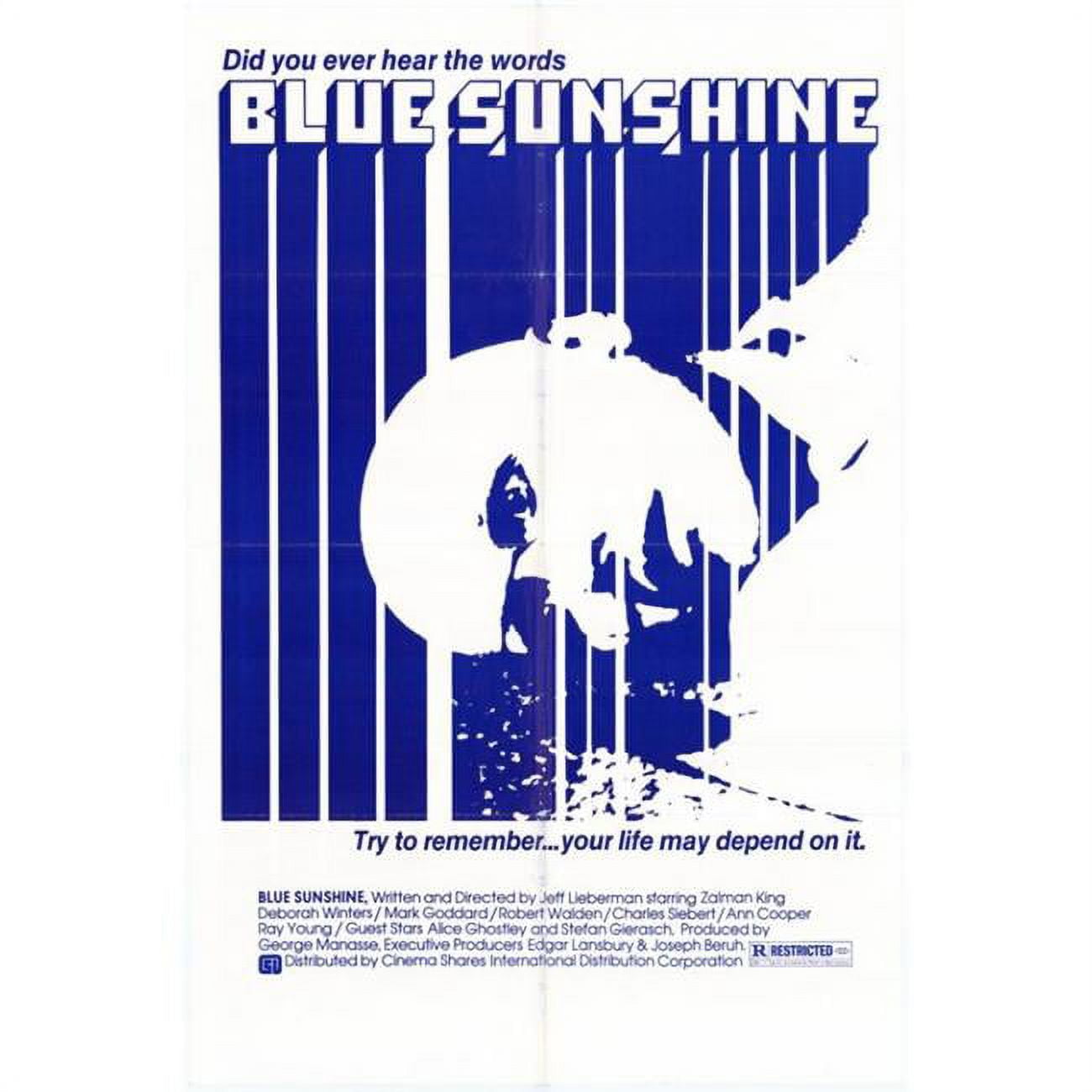 Posterazzi Blue Sunshine Movie Poster - 27 x 40 in. - Walmart.com