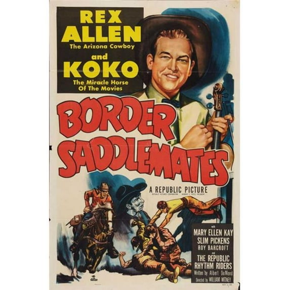 Posterazzi Border Saddlemates Movie Poster - 27 x 40 in. - Walmart.com