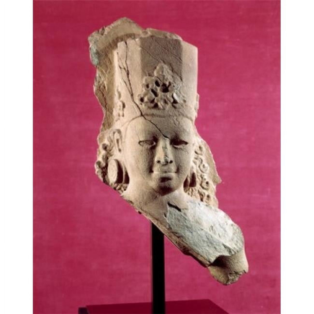 Posterazzi Bust of Surya Sri Deb Style Cambodian Art Sandstone 7Th-8th ...