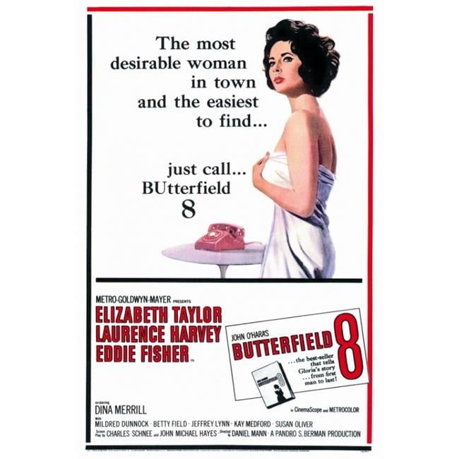 Posterazzi Butterfield 8 Movie Poster - 27 x 40 in. - Walmart.com