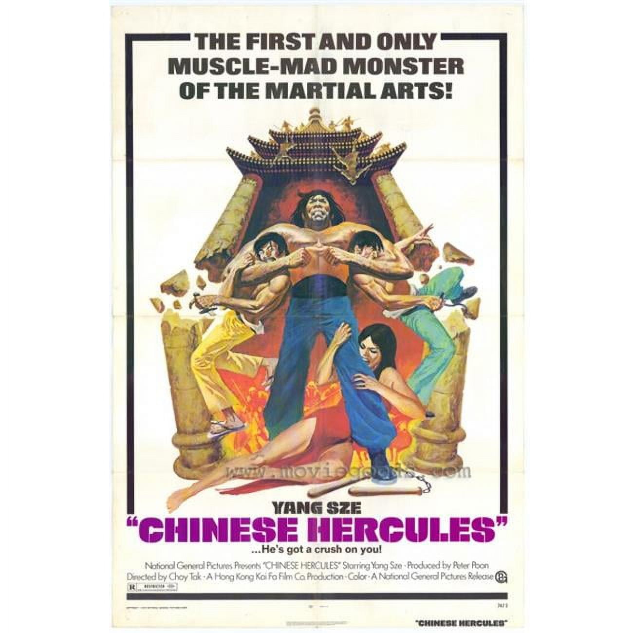 Posterazzi Chinese Hercules Movie Poster - 27 x 40 in. - Walmart.com
