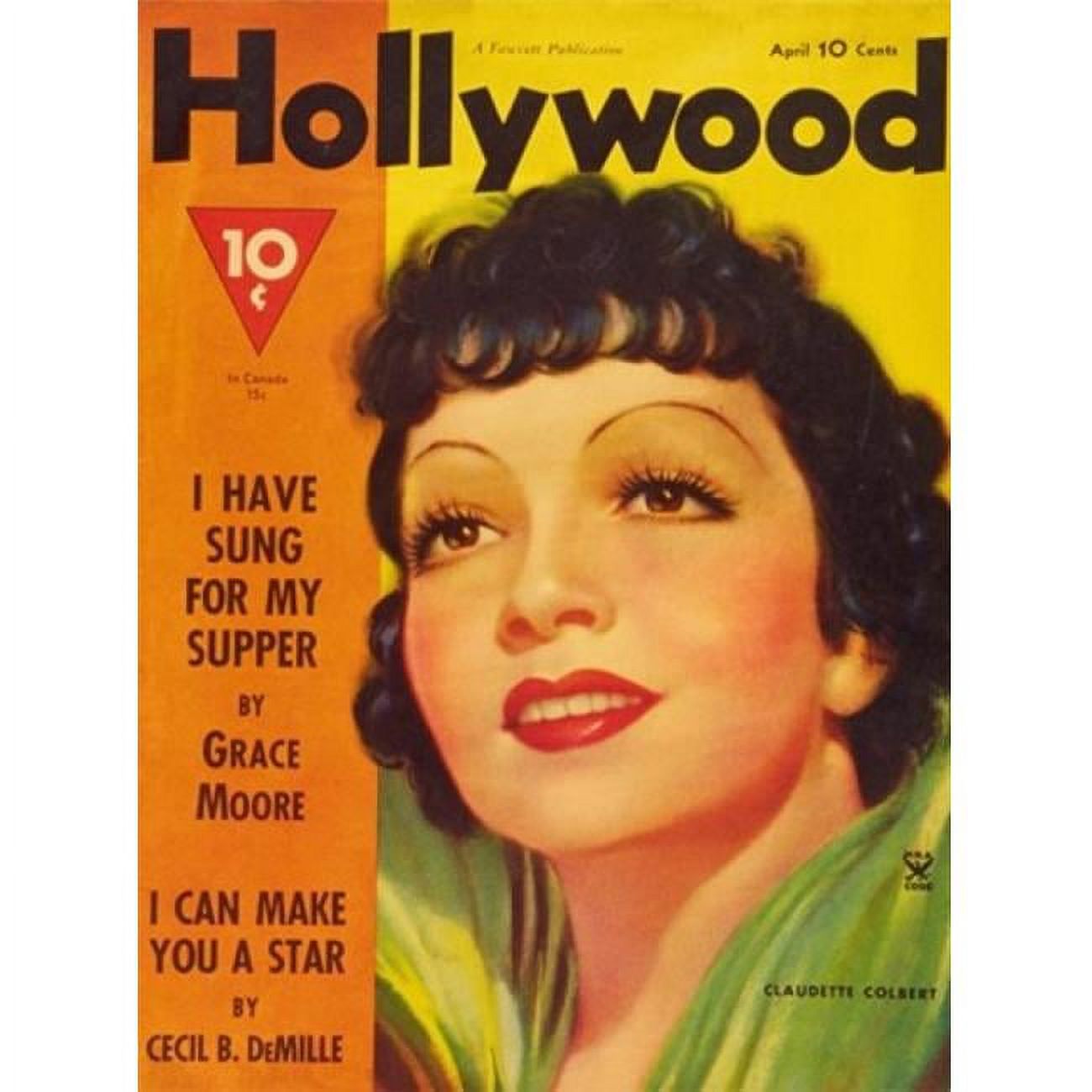 Posterazzi Claudette Colbert Movie Poster - 11 x 17 in. - Walmart.com