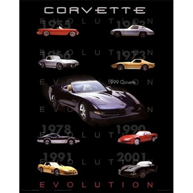 Posterazzi Corvette Evolution Poster Print - 16 x 20 in. - Walmart.com