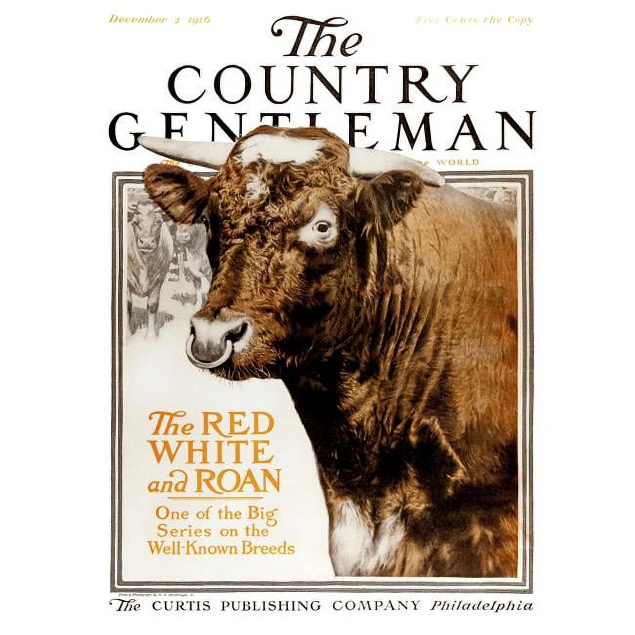 Posterazzi Cover of Country Gentleman Agricultural Magazine From The ...