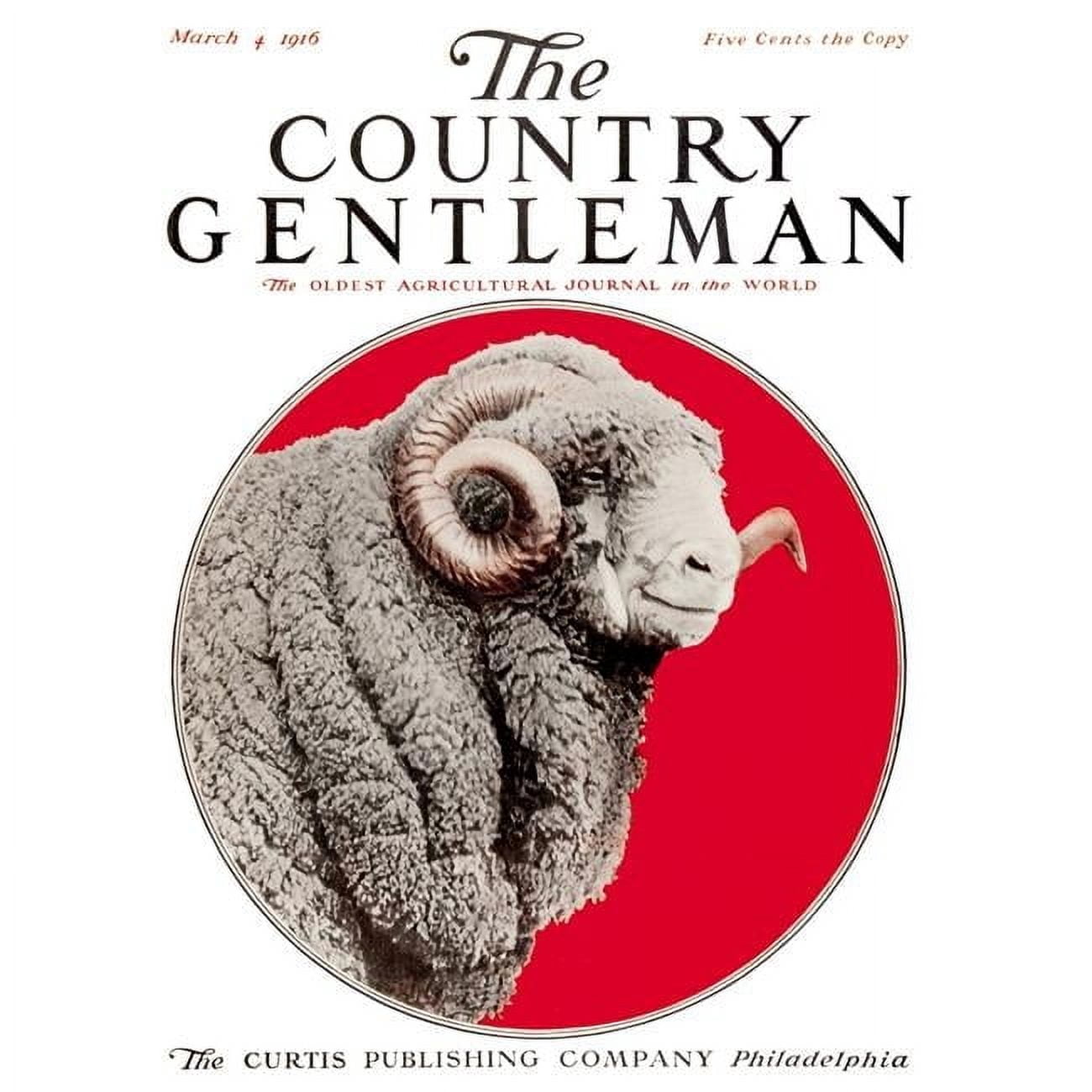 Posterazzi Cover of Country Gentleman Agricultural Magazine From The ...