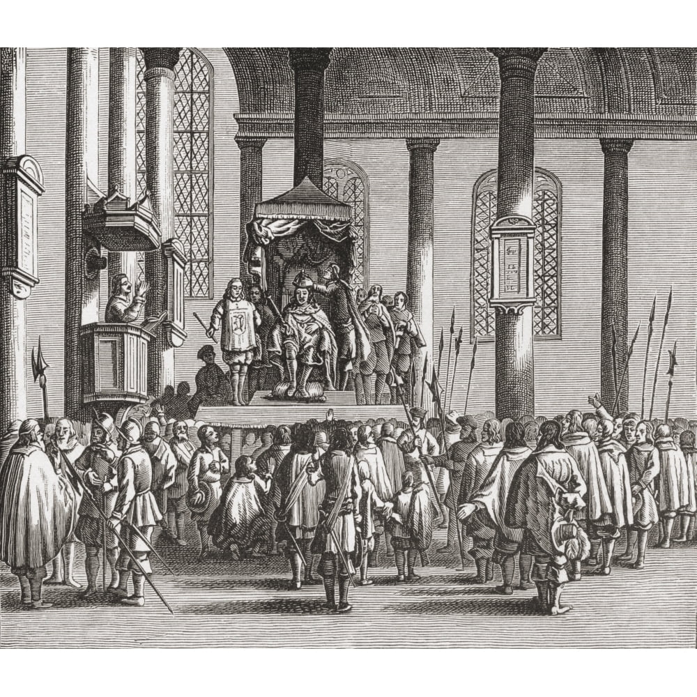 Posterazzi The Crowning of Charles II At Scone, Scotland In 1651 ...