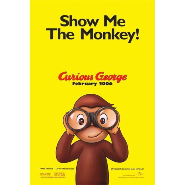 Posterazzi Curious George Movie Poster - 27 x 40 in. - Walmart.com