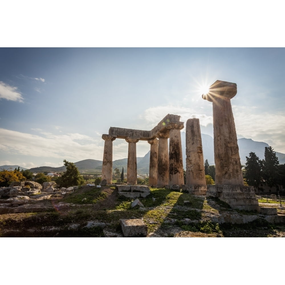 Posterazzi DPI12286575 Temple of Apollo - Corinth Greece Poster Print ...
