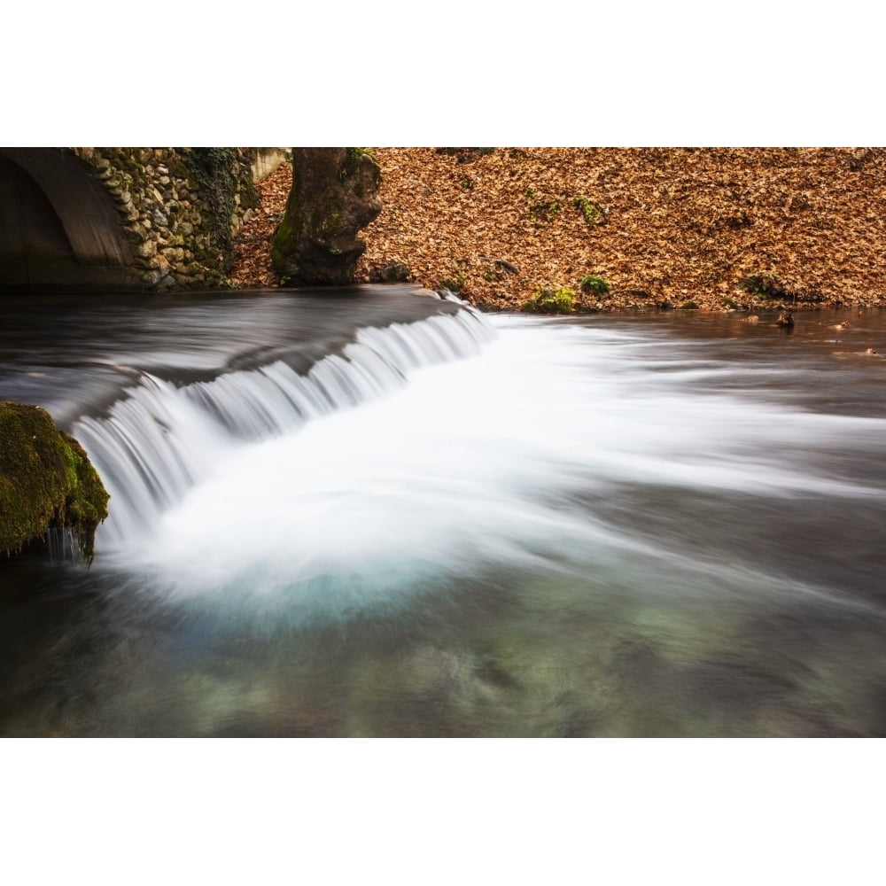 Posterazzi DPI12286705LARGE Water Cascading Over A Ledge in a River ...