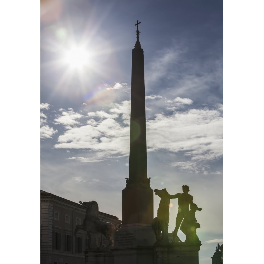 Posterazzi DPI12286832LARGE Fontana Dei Dioscuri & Obelisk in Palazzo ...