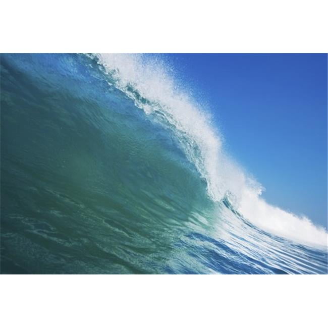 Posterazzi DPI12292076LARGE Blue Ocean Wave Poster Print by Design Pics ...