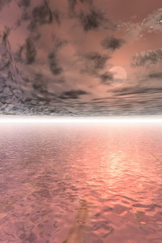 Posterazzi DPI1791009 Computer Generated Ocean Scene Poster Print by ...