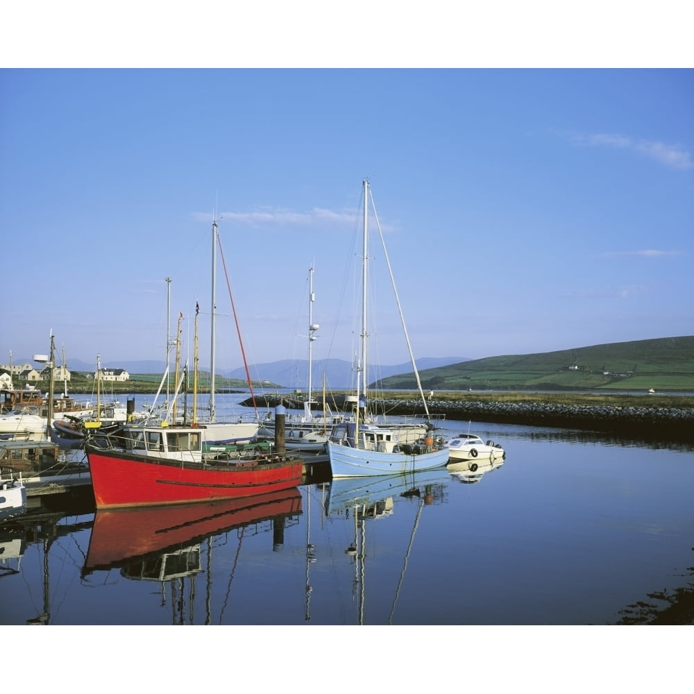 Posterazzi DPI1803210LARGE Dingle Peninsula Dingle Harbour Poster Print ...