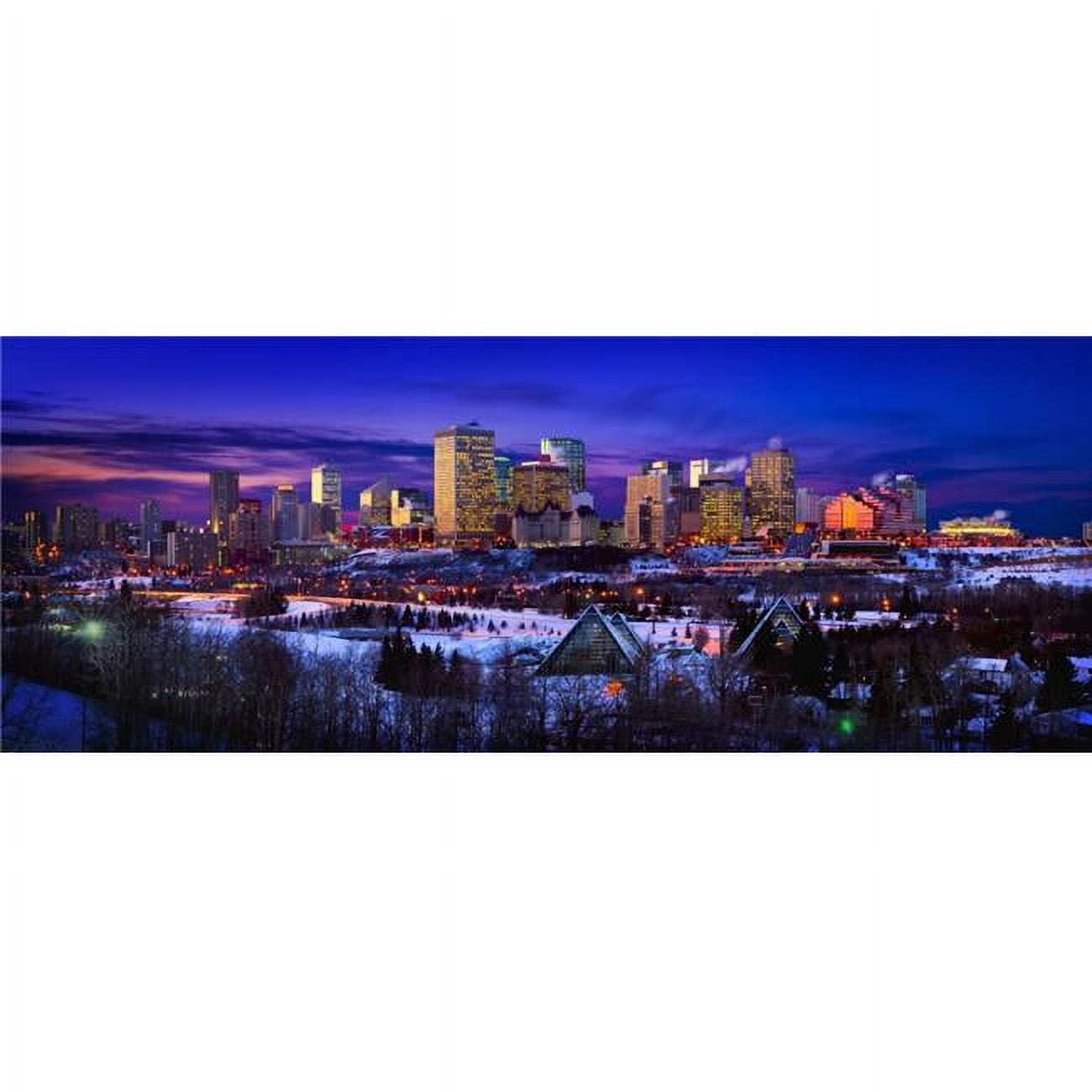 Posterazzi DPI1805296LARGE Edmonton Winter Skyline Poster Print by ...