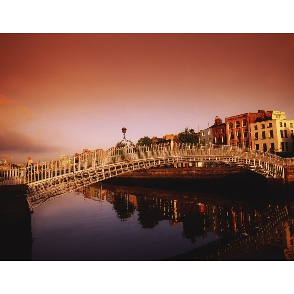 Posterazzi DPI1809233LARGE HaPenny Bridge River Liffey Dublin Co Dublin ...