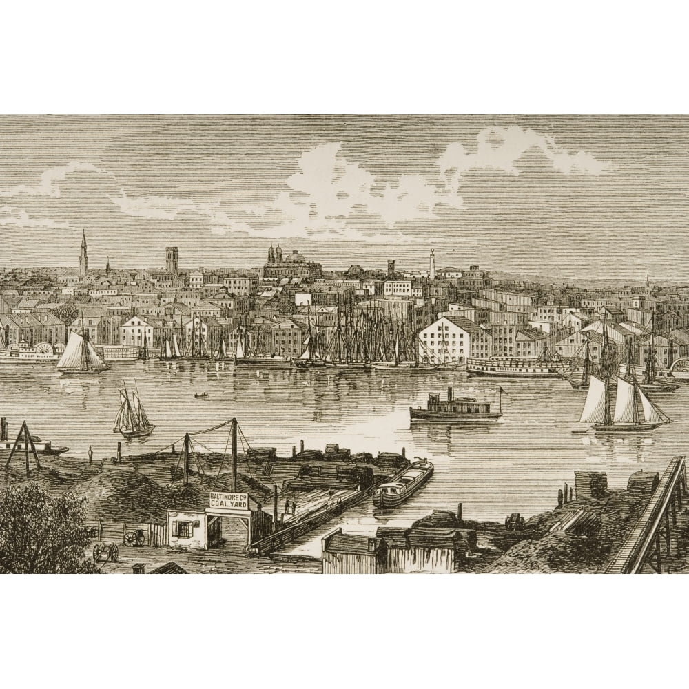Posterazzi DPI1839555 Baltimore Maryland In 1870S From American ...