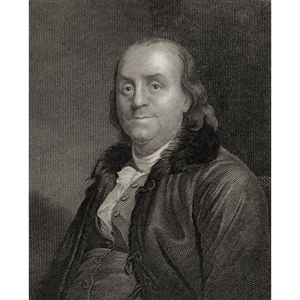 Posterazzi DPI1839564 Benjamin Franklin 1706 To 1790 American Author Politician Printer ...