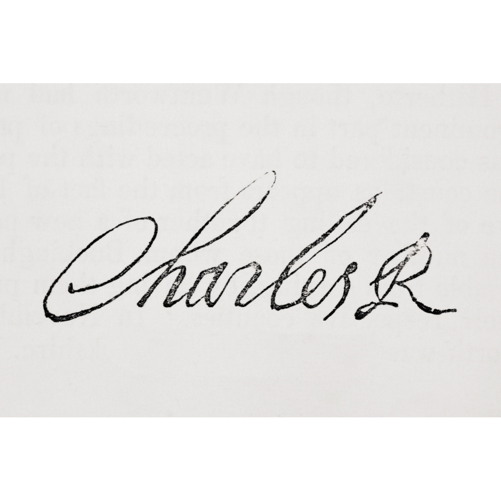 Posterazzi DPI1855434 Signature of King Charles I of England 1600-1649 ...
