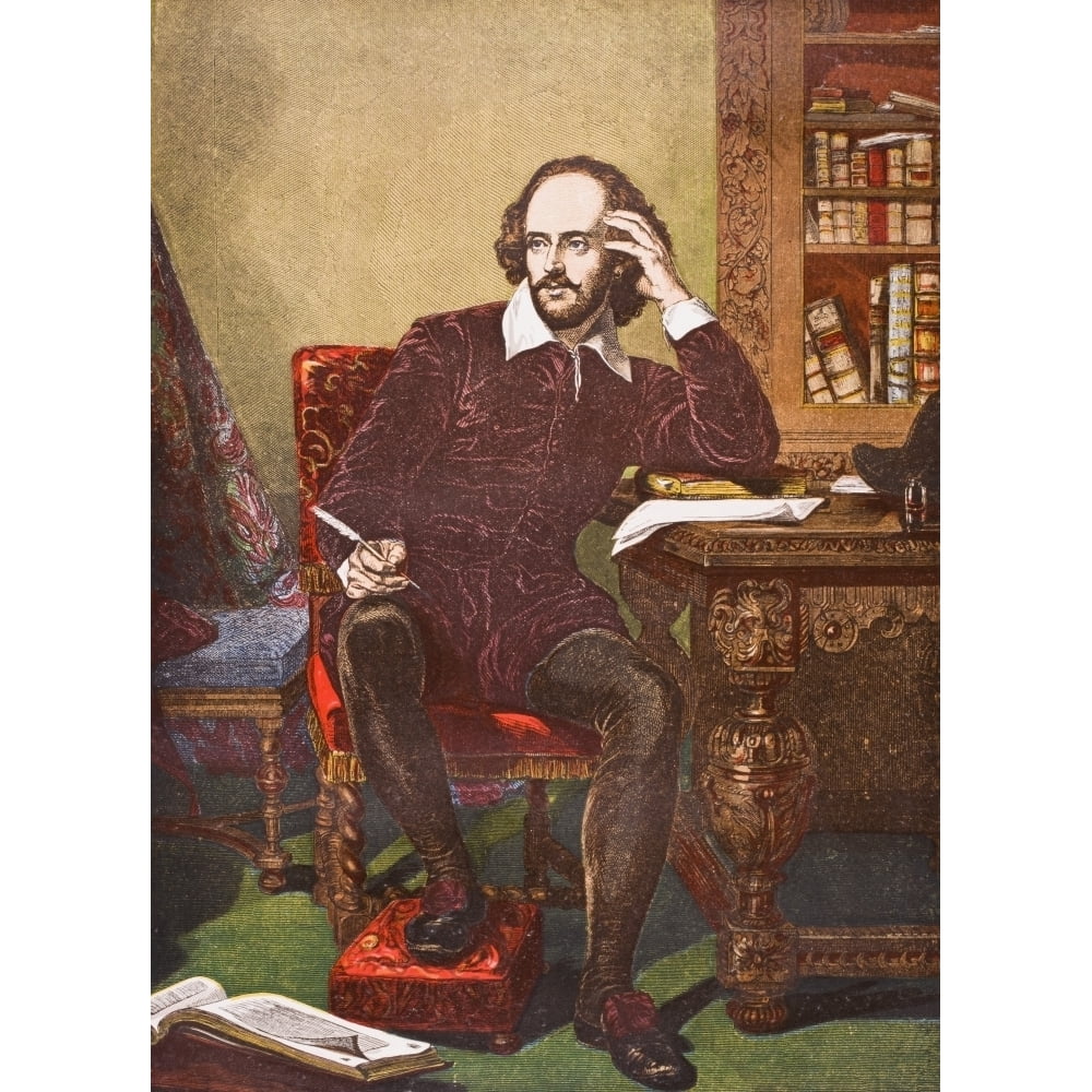 Posterazzi DPI1855439LARGE William Shakespeare 1564-1616 English Poet ...