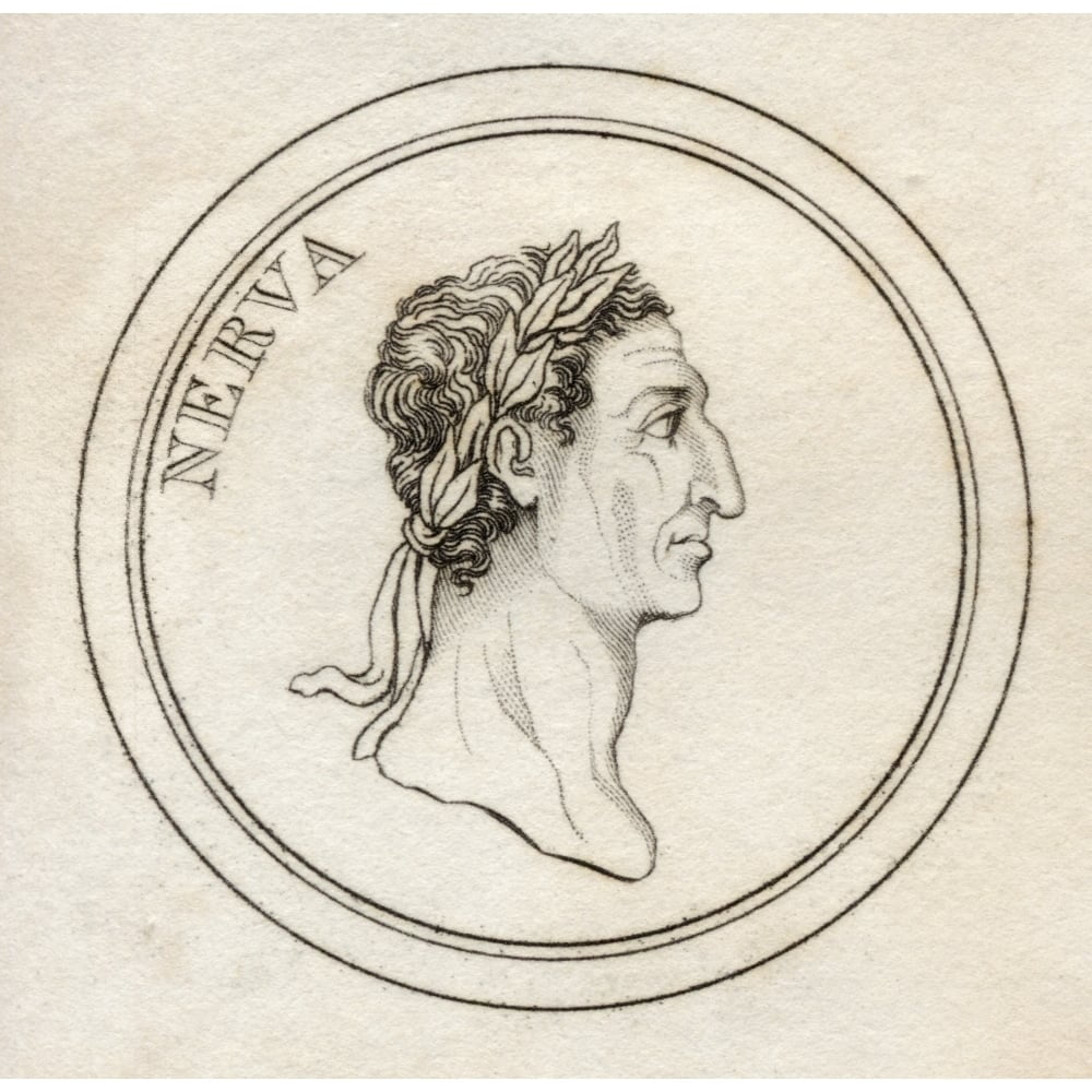 Posterazzi DPI1855588LARGE Nerva Caesar Augustus Original Name Marcus ...