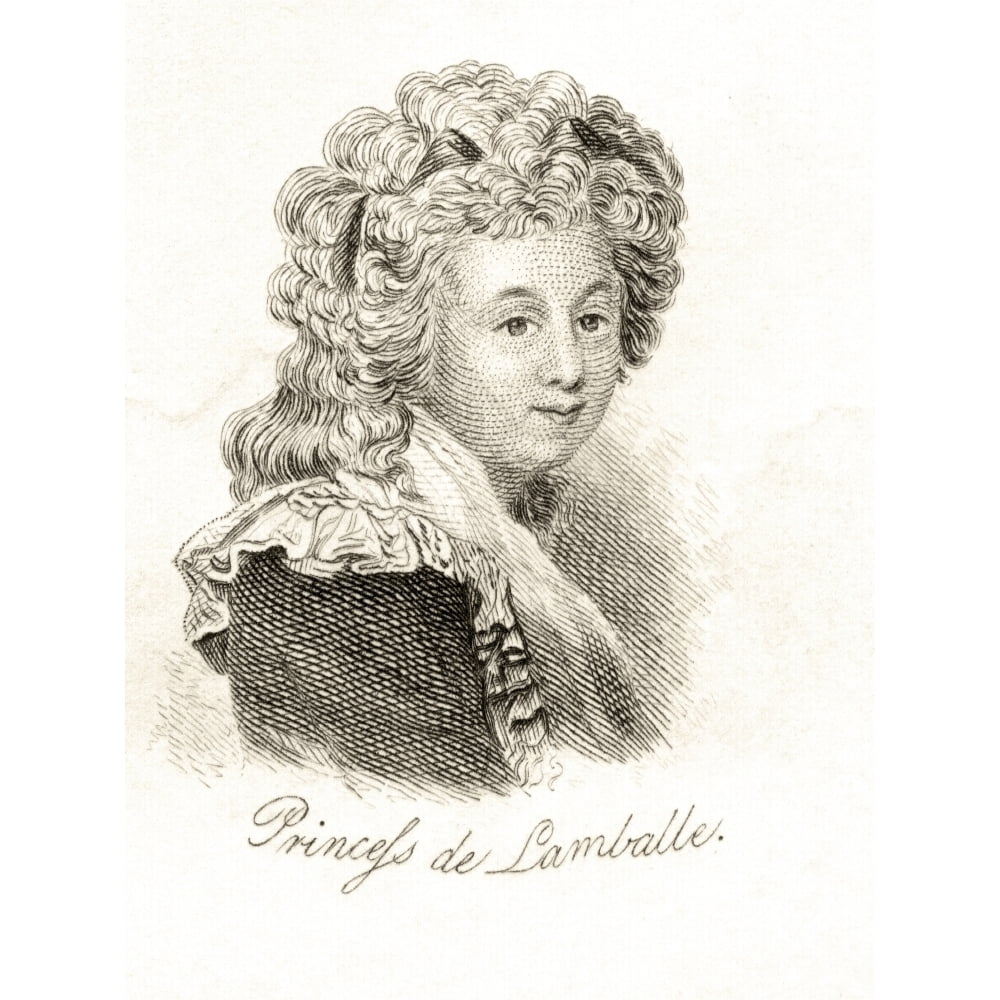 Posterazzi DPI1855666LARGE Princesse De Lamballe Marie Thr se Louise De Savoie-Carignan 1749 ...