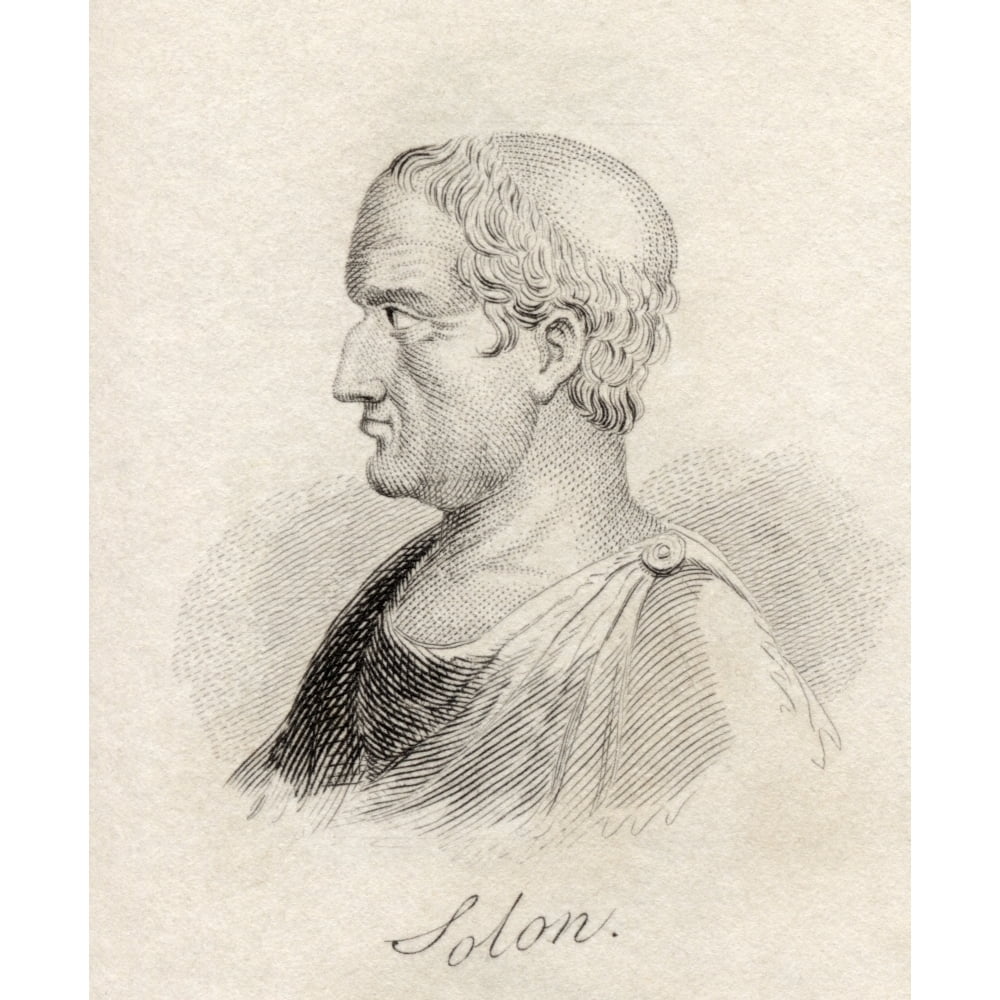 Posterazzi DPI1855675 Solon 638 - 558 Bc Athenian Statesman Lawmaker ...