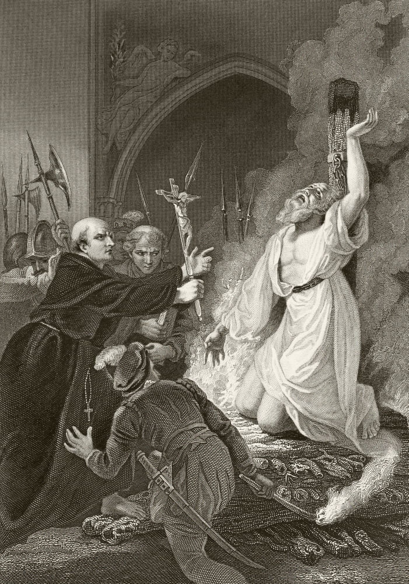 Posterazzi DPI1855842 Martyrdom of Archbishop Thomas Cranmer, 21 March ...