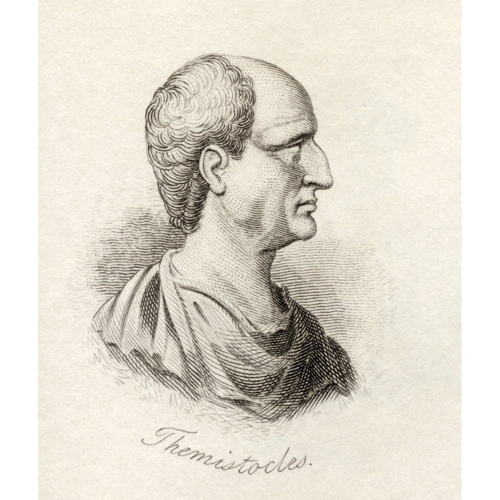 Posterazzi DPI1855898 Themistocles, C.524-459 Bc Athenian Soldier ...