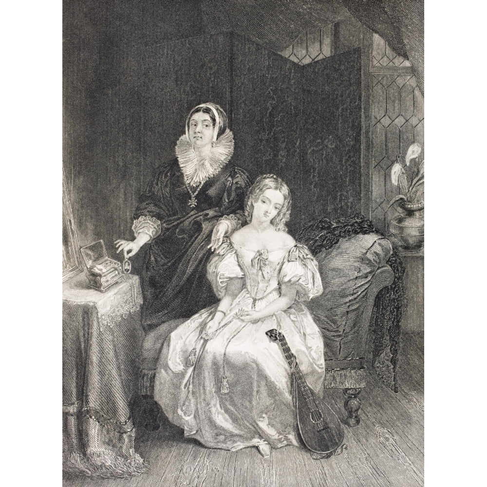 Posterazzi DPI1856167 Juliet & Her Nurse Illustration To The Play Romeo ...