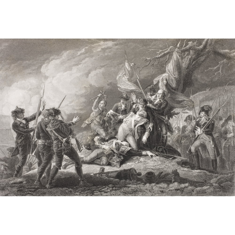 Posterazzi DPI1856174 Death of General Montgomery Battle of Quebec 1775 ...
